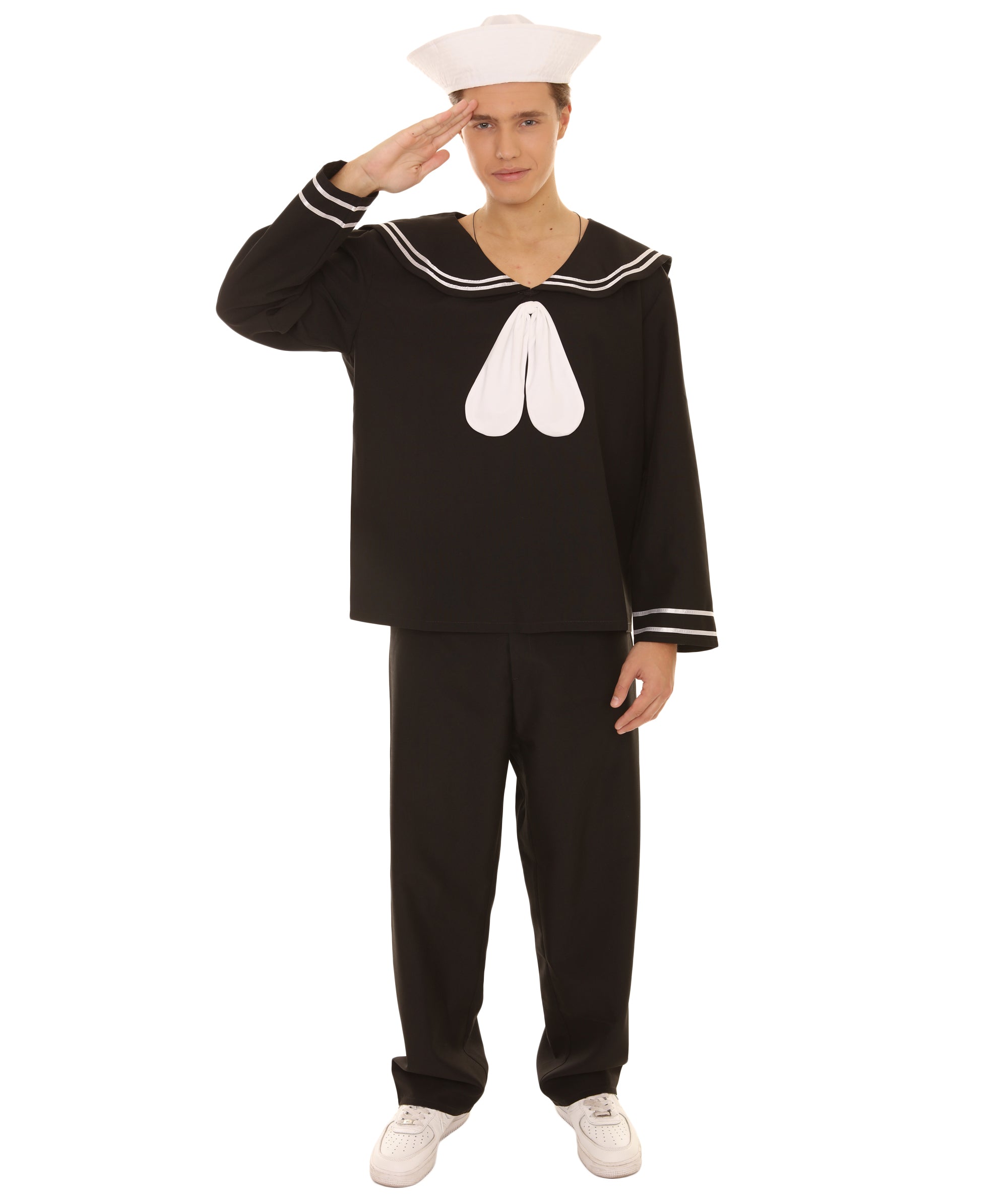 Adult Men's Navy Sailor Costume | Black Cosplay Costume | HPO ...