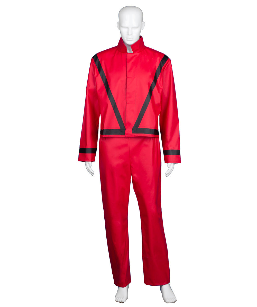 Adult Men's Thriller Red Suit Celebrity Costume | Red Cosplay Costume ...