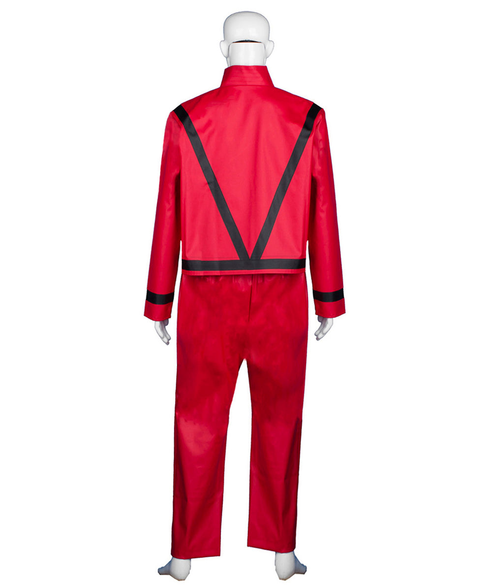 Adult Men's Thriller Red Suit Celebrity Costume | Red Cosplay Costume ...
