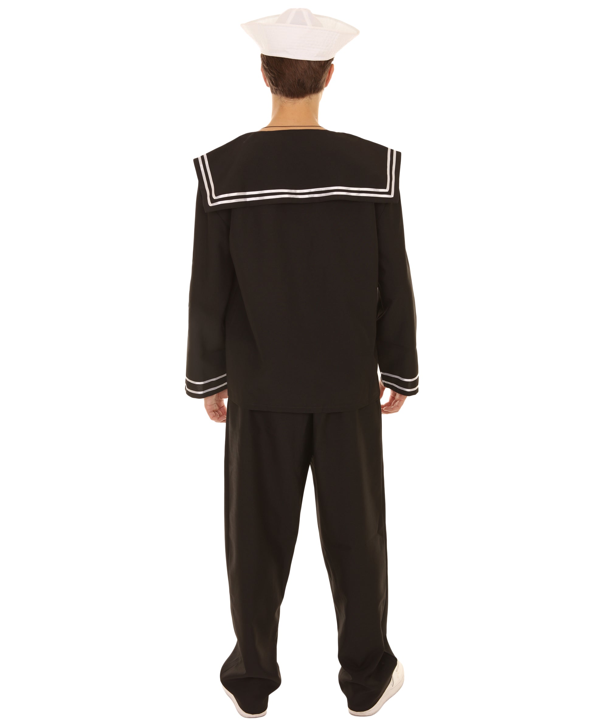 Adult Men's Navy Sailor Costume | Black Cosplay Costume | HPO ...