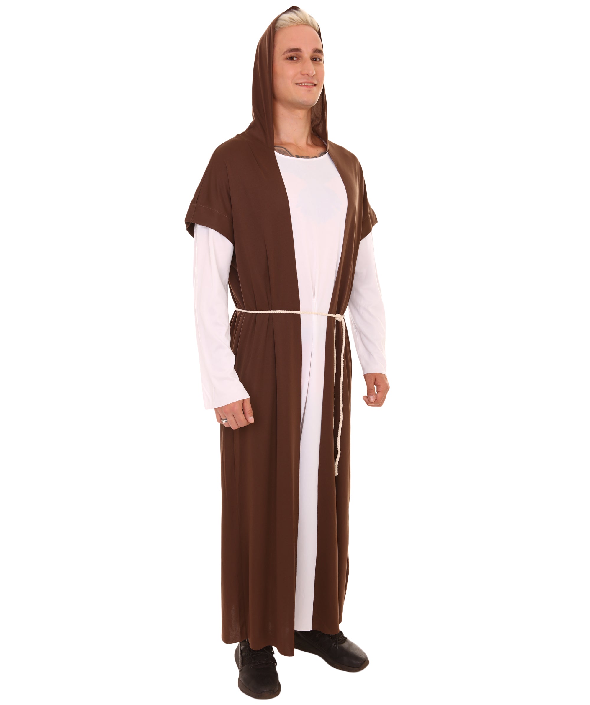 Adult Men's Joseph Religious Costume | Brown and White Cosplay Costume ...