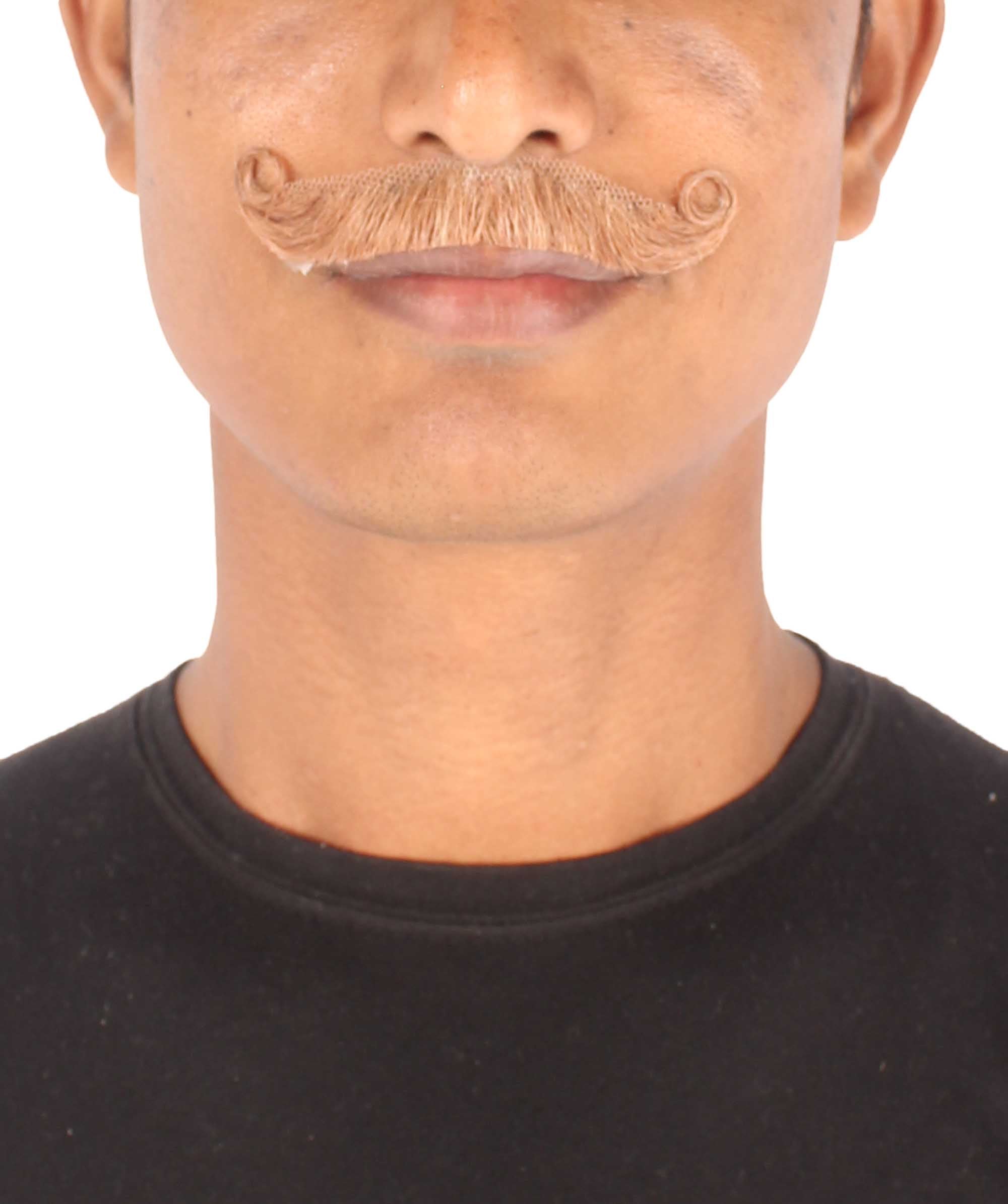 Imperial Curly Mustache | - HalloweenPartyOnline